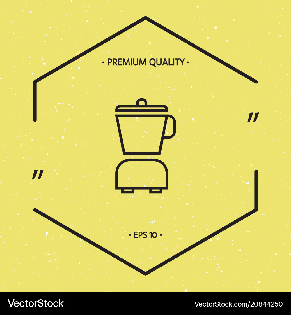 Kitchen blender linear icon Royalty Free Vector Image