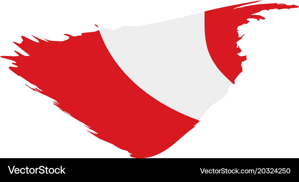 Peru flag Royalty Free Vector Image - VectorStock