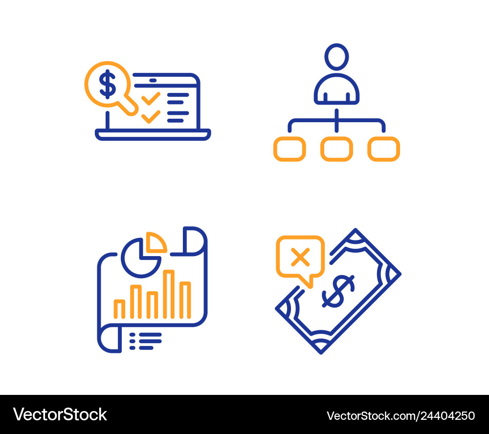 Report document management and online accounting Vector Image