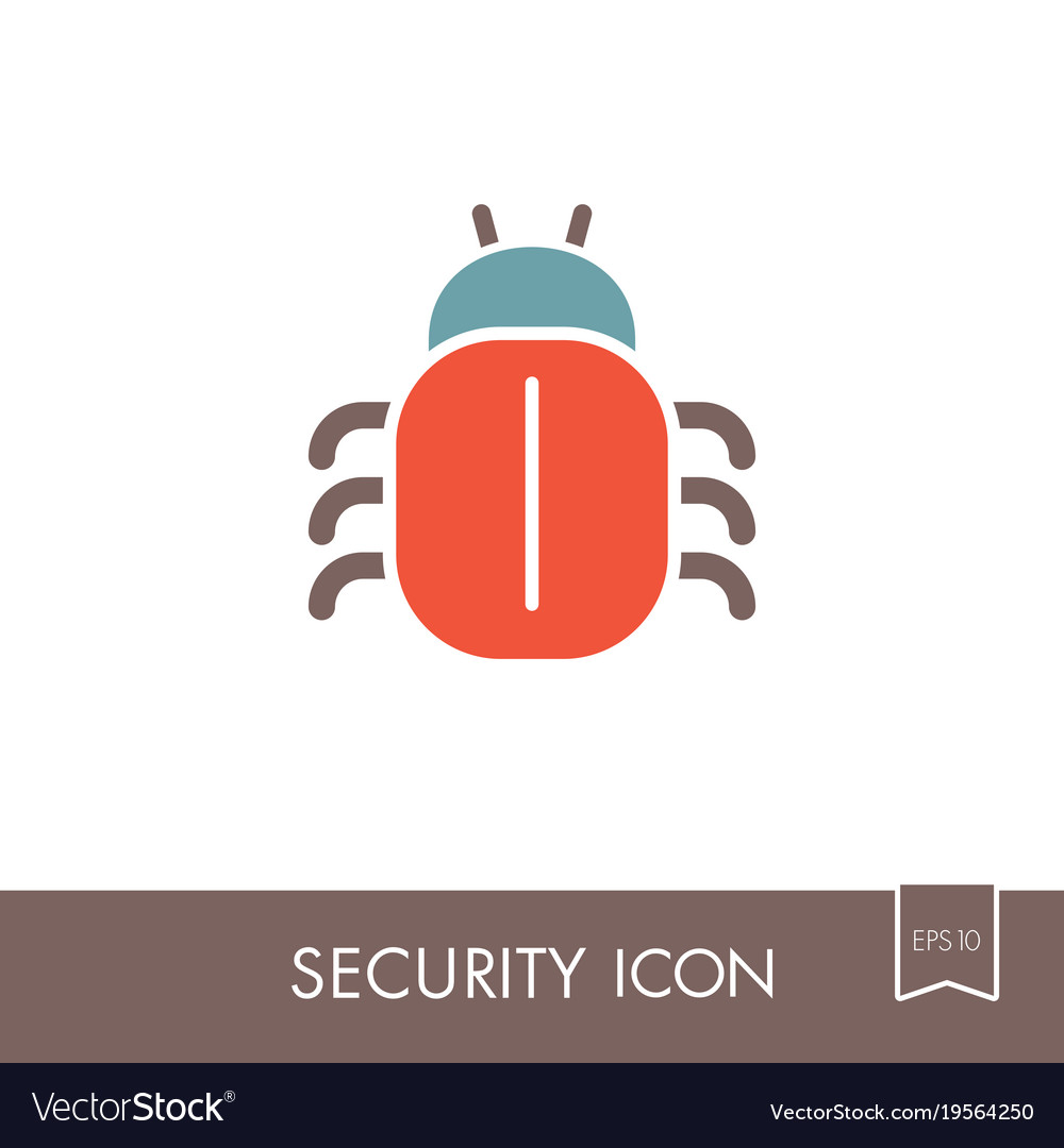 Software or program bug icon Royalty Free Vector Image