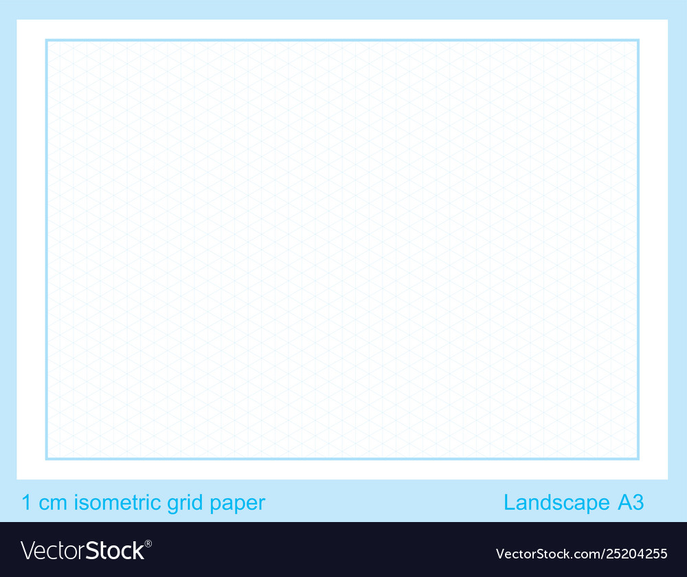 1 cm a3 isometric grid paper isometric grid Vector Image 1 cm a3 isometric grid paper isometric grid Vector Image