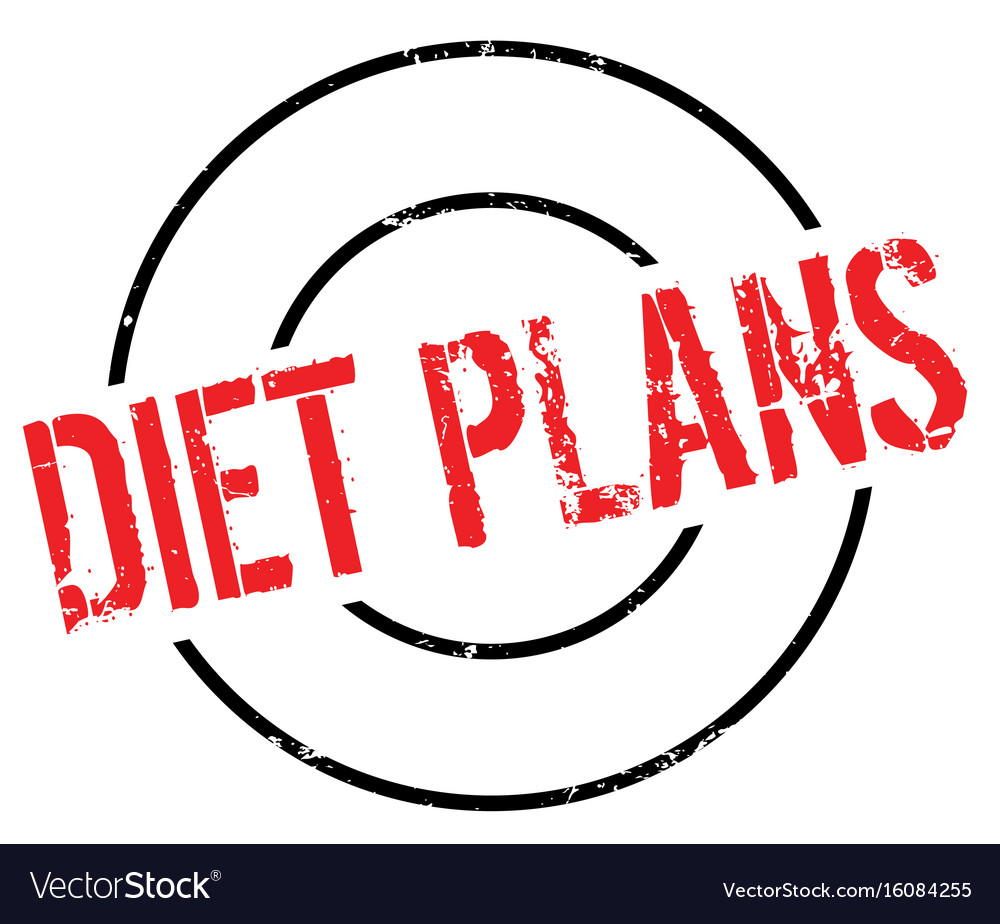 Diet Plans Rubber Stamp Royalty Free Vector Image