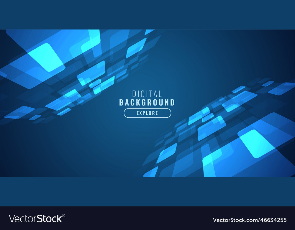 Digital blue technology background Royalty Free Vector Image