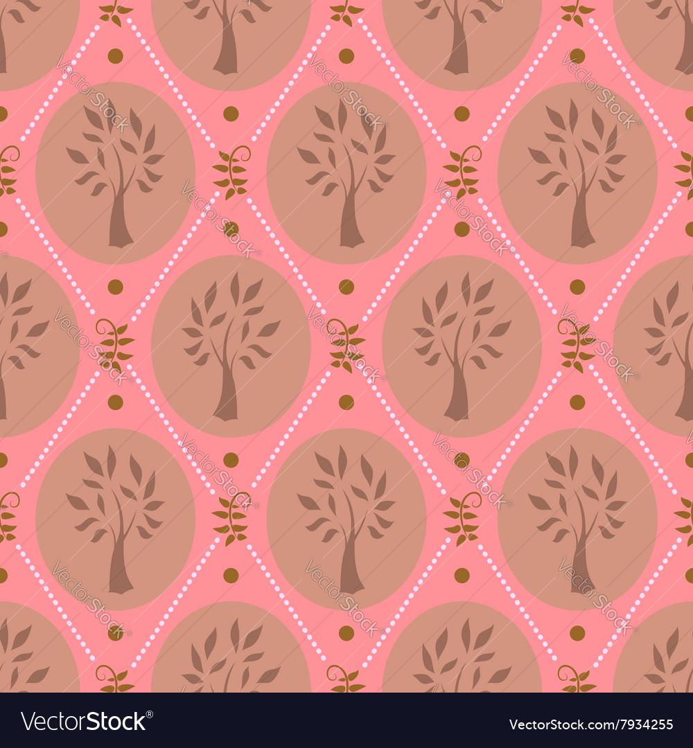 Pattern with trees Royalty Free Vector Image - VectorStock