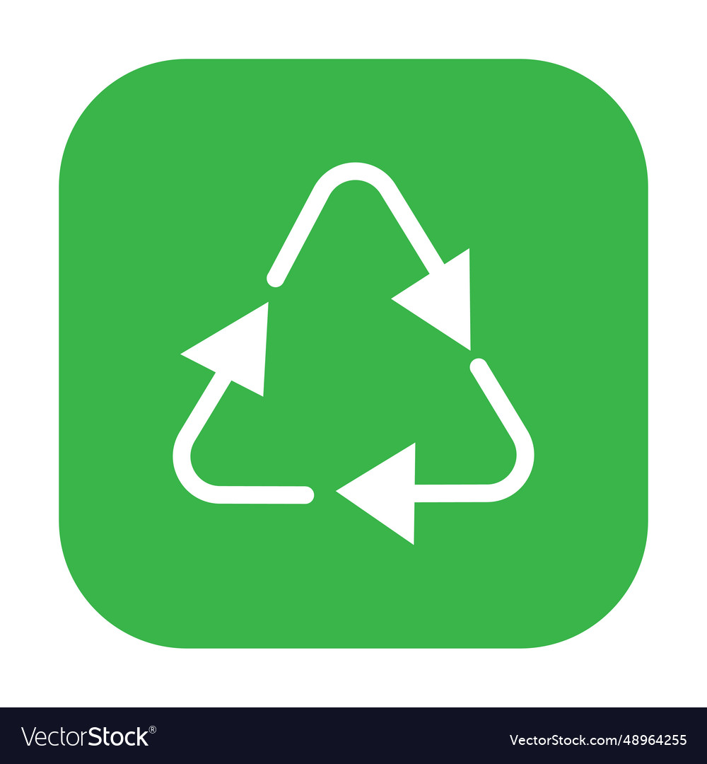 Recycle trianglesvg Royalty Free Vector Image - VectorStock