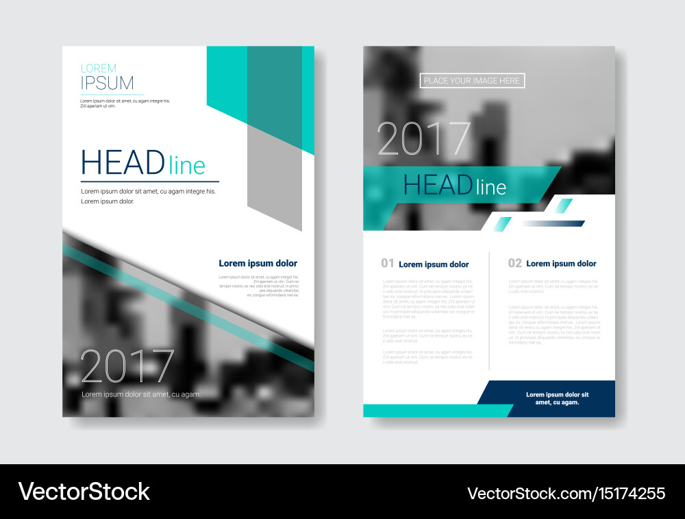 Template design brochure annual report magazine Vector Image
