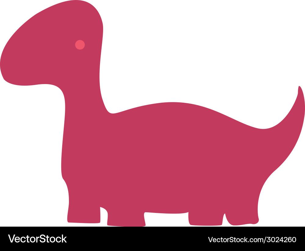 Abstract cute dinosaur on a white background Vector Image