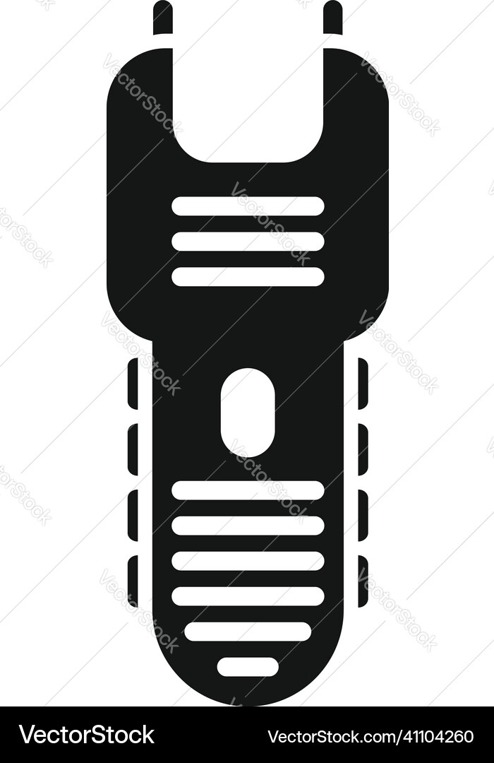 Shock taser icon simple gun stun Royalty Free Vector Image