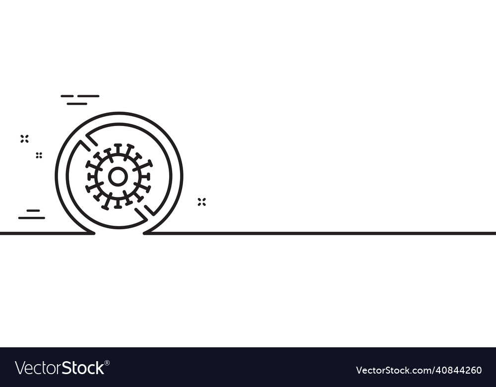 Stop coronavirus line icon covid-19 pandemic Vector Image