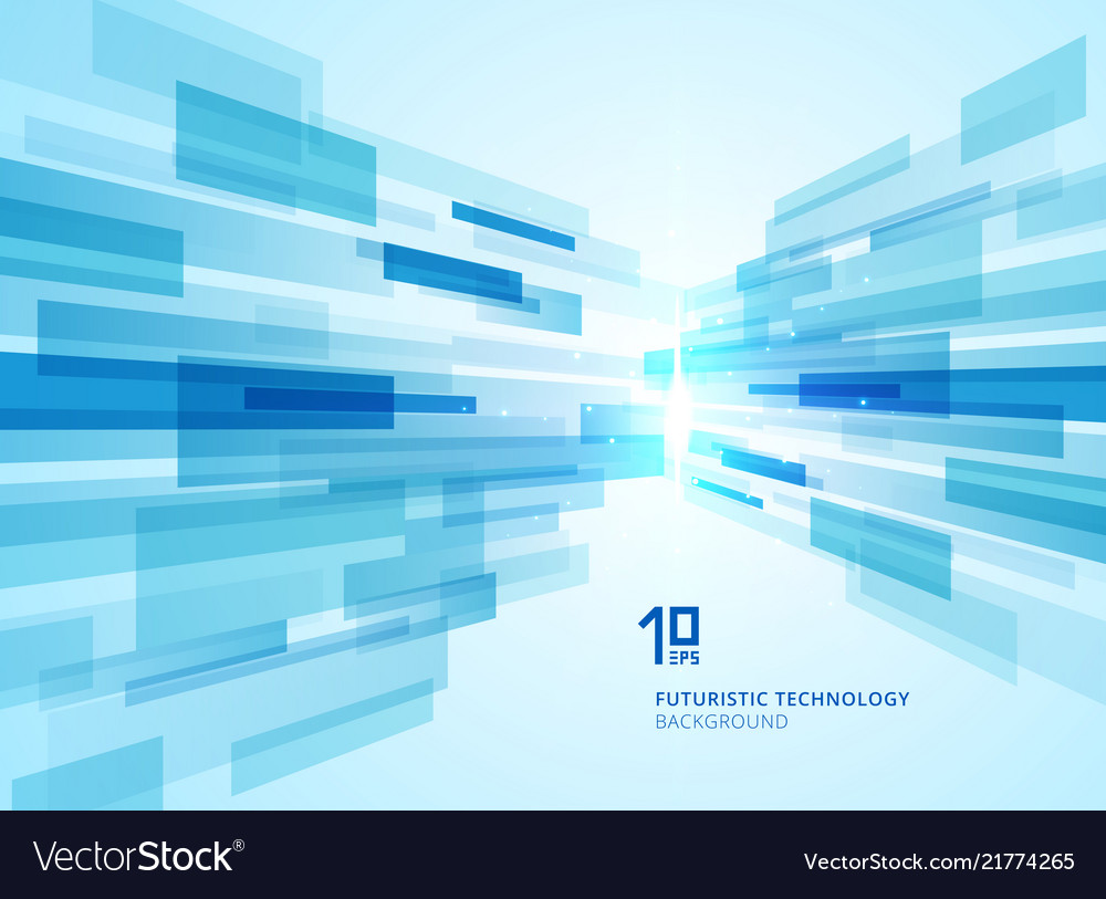 Abstract perspective futuristic technology Vector Image