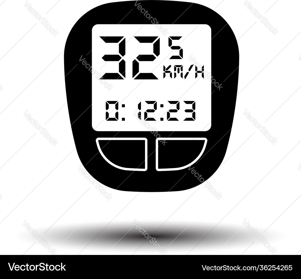 Bike computer icon Royalty Free Vector Image - VectorStock