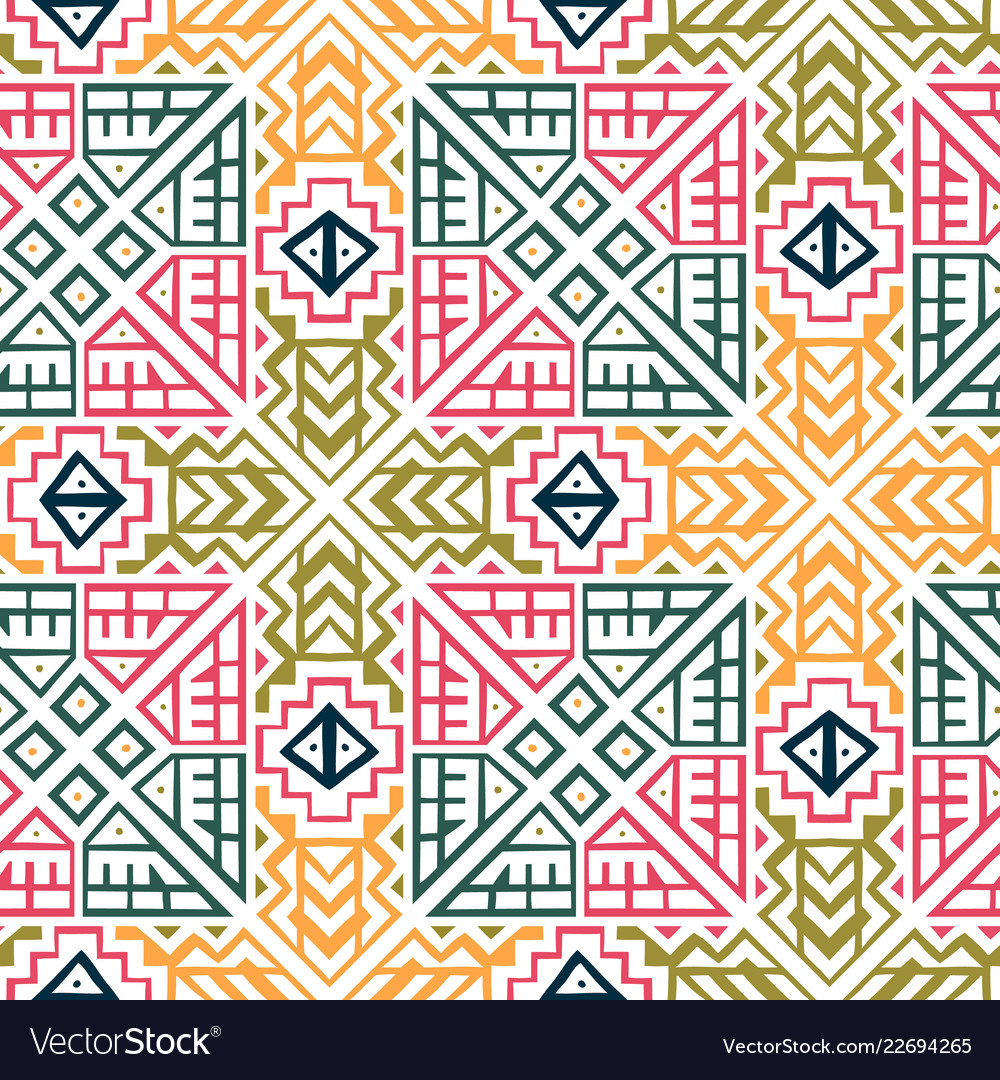 Creative geometric seamless pattern Royalty Free Vector