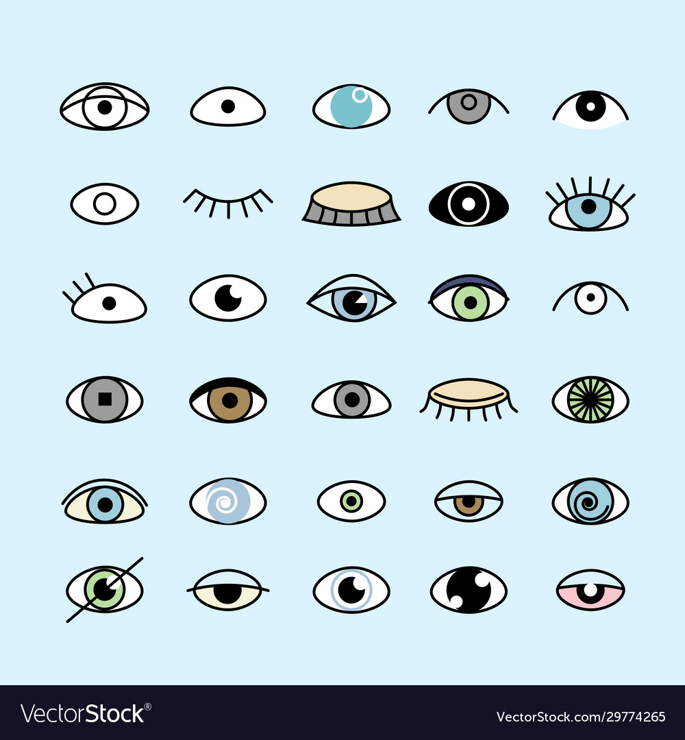 Eye seamless pattern Royalty Free Vector Image