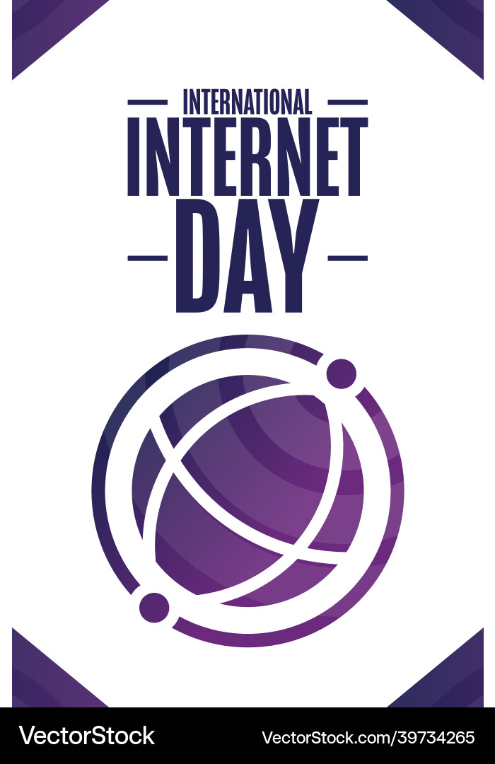 International internet day holiday concept Vector Image
