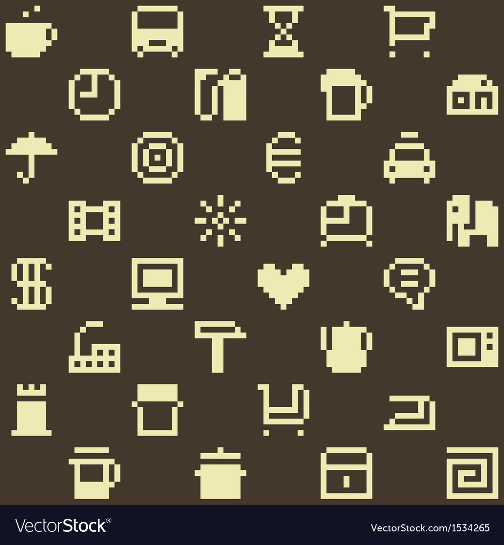 Pixel pattern Royalty Free Vector Image - VectorStock