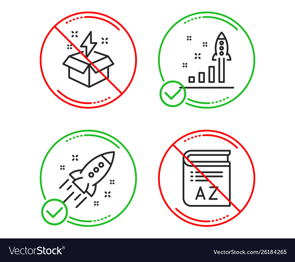 Startup rocket development plan and creative idea Vector Image