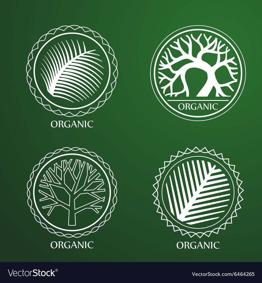 Tree label2 Royalty Free Vector Image - VectorStock