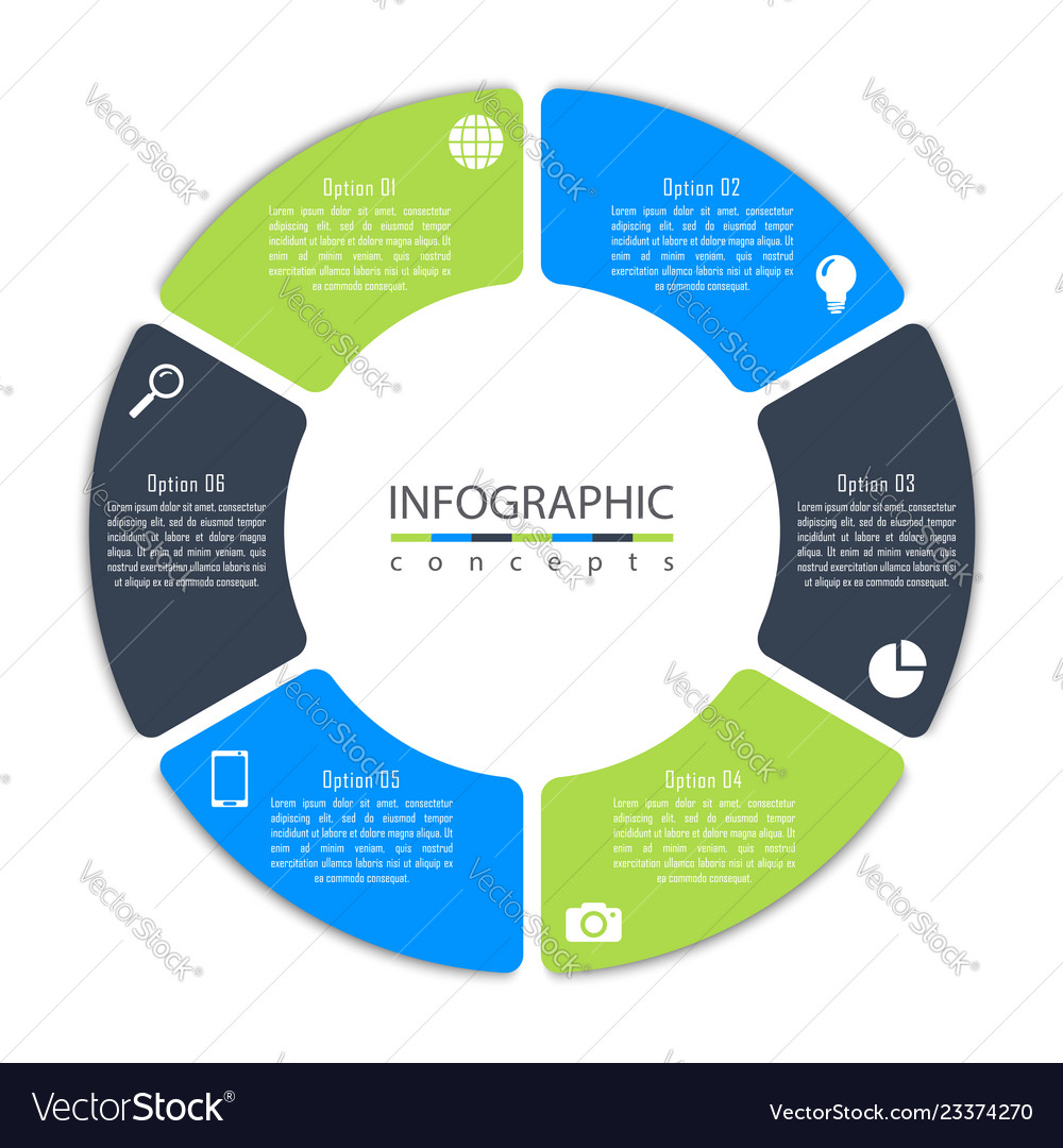 Abstract infographic template for chart diagram Vector Image