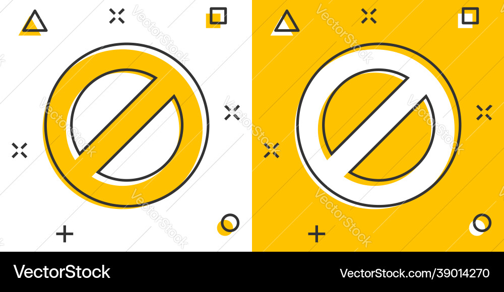 Cartoon Yield Sign