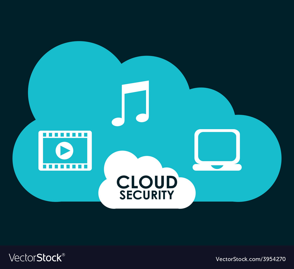 Cloud security Royalty Free Vector Image - VectorStock