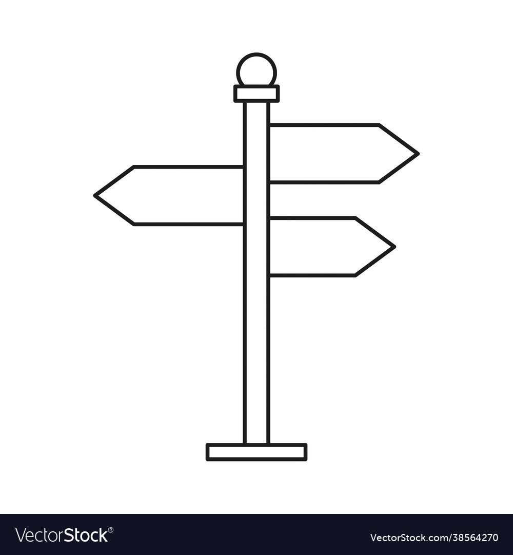 Direction pointer icon Royalty Free Vector Image
