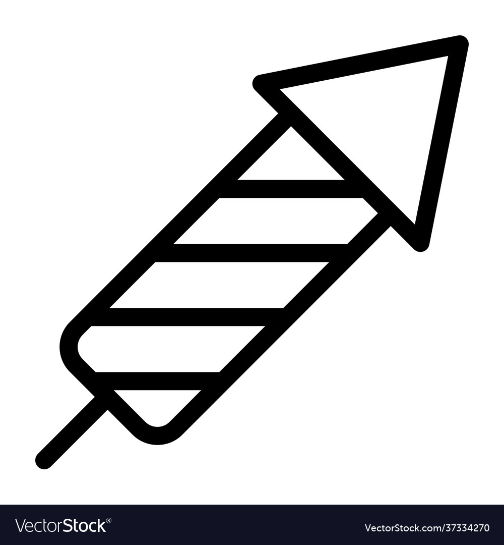 Rocket firecracker Royalty Free Vector Image - VectorStock