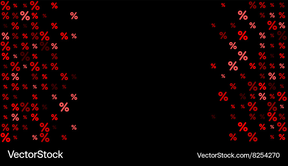 Sale background with percent Royalty Free Vector Image