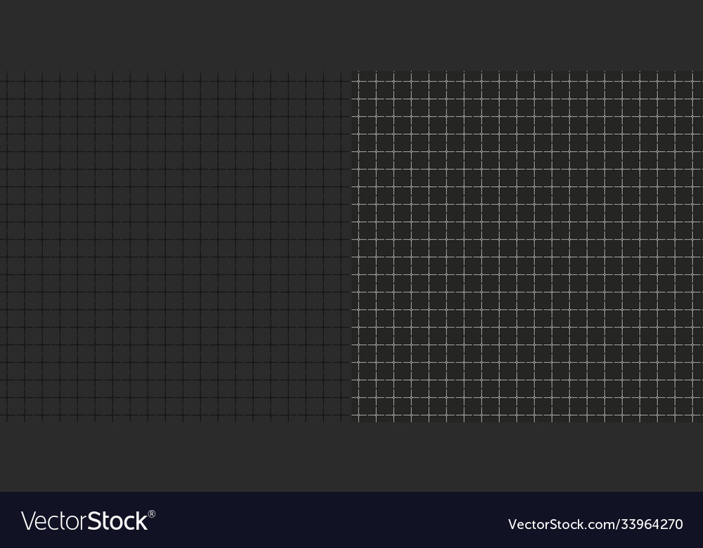 Two seamless mathematical patterns squared paper Vector Image