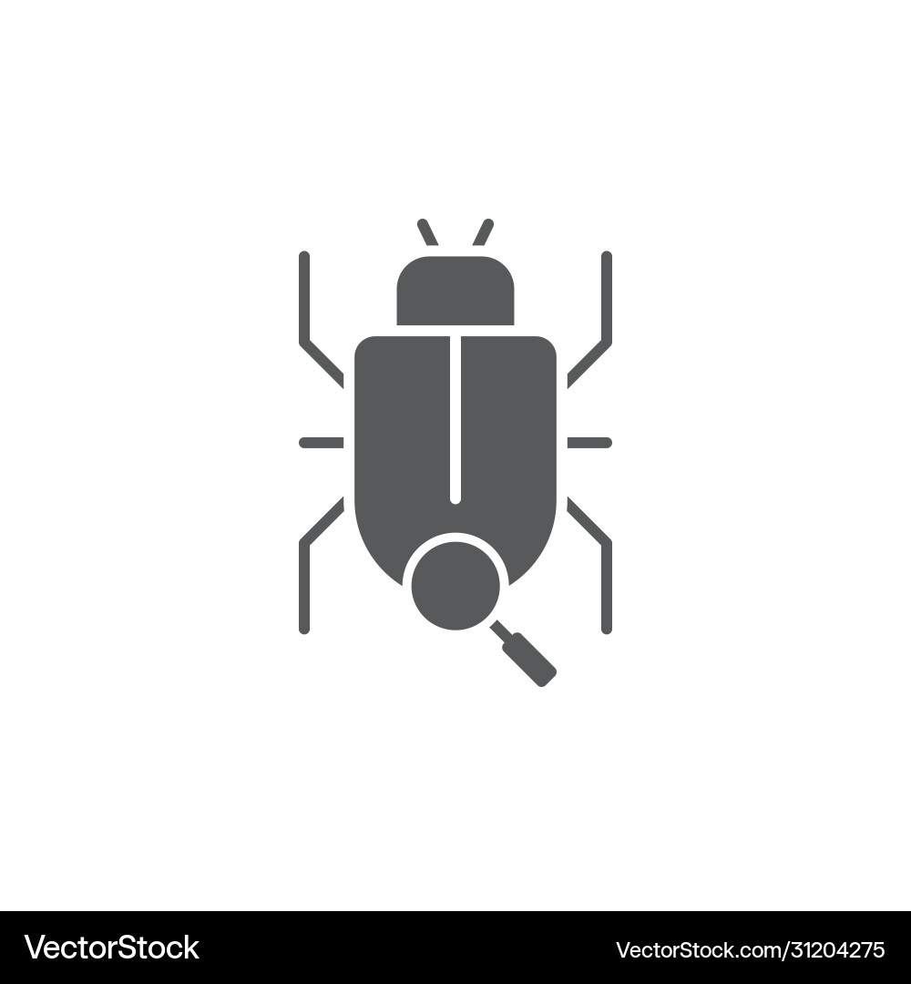 Anti virus scanner icon symbol protection Vector Image
