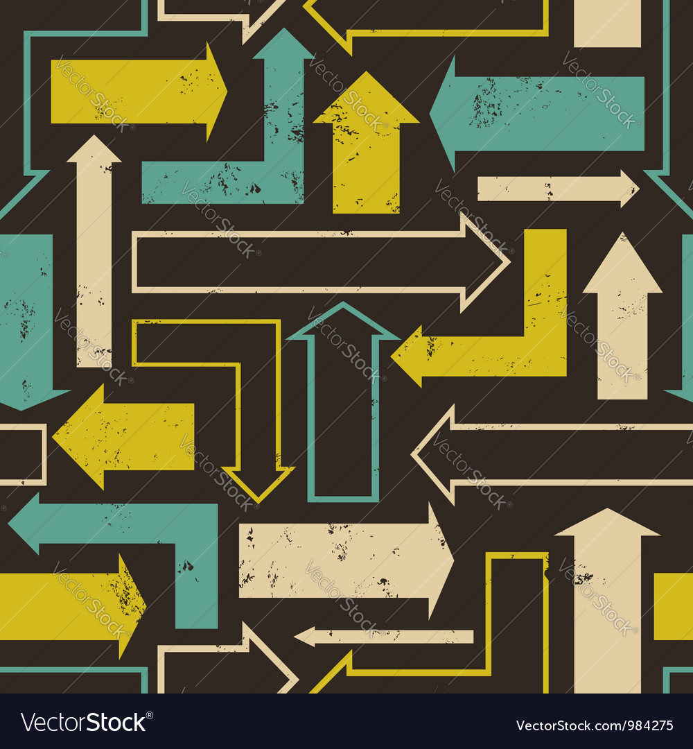 Arrows seamless pattern Royalty Free Vector Image
