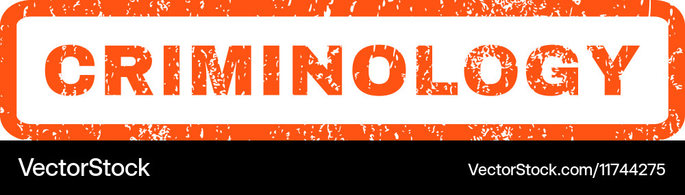 Criminology rubber stamp Royalty Free Vector Image