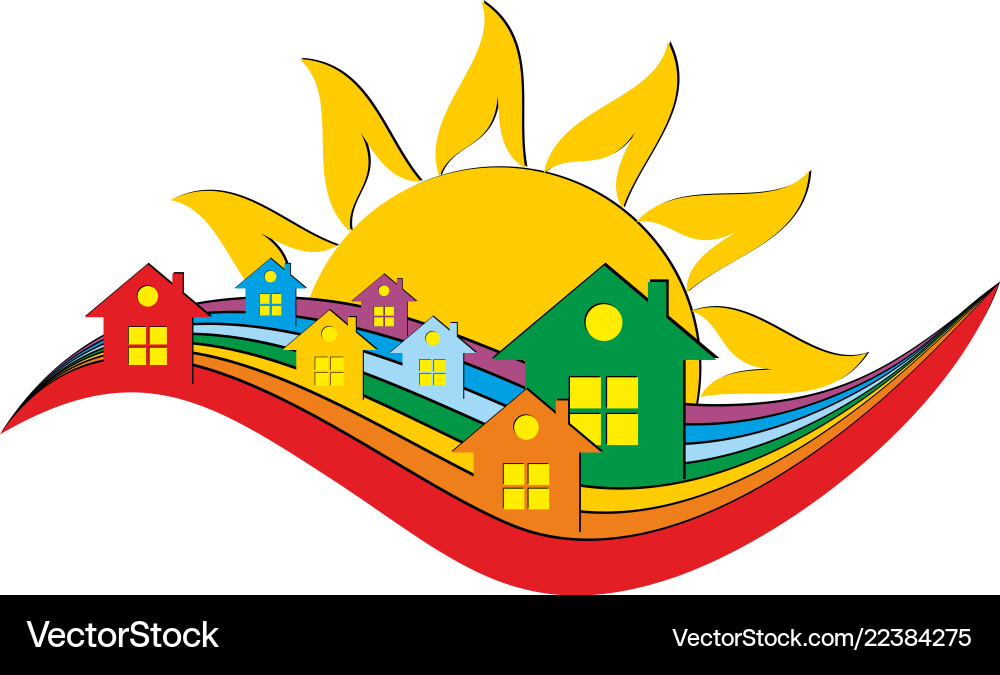 Logo country house Royalty Free Vector Image - VectorStock