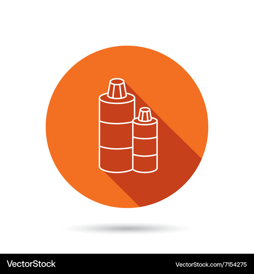 Shampoo bottles icon liquid soap sign Royalty Free Vector