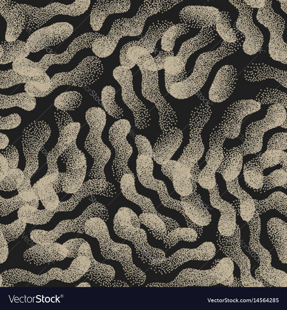 Abstract Stippled Weird Seamless Pattern Vector Image