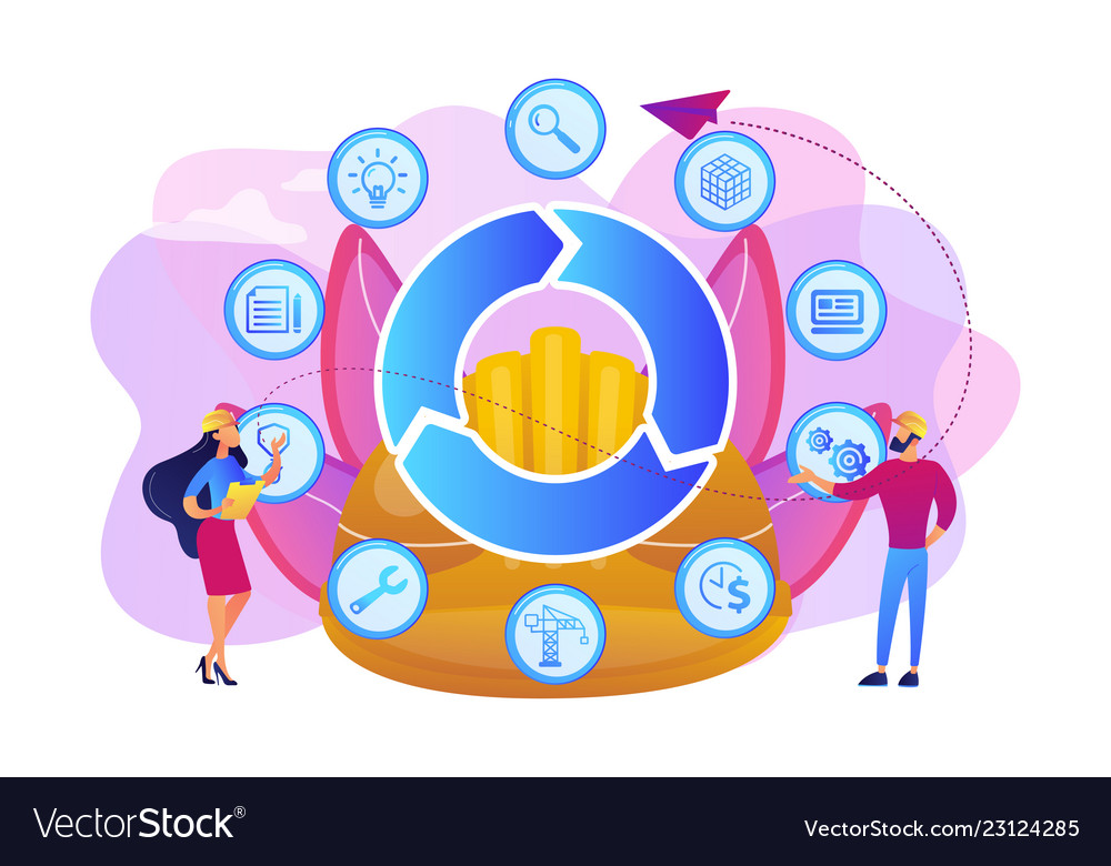 Building Information Modeling Concept Royalty Free Vector