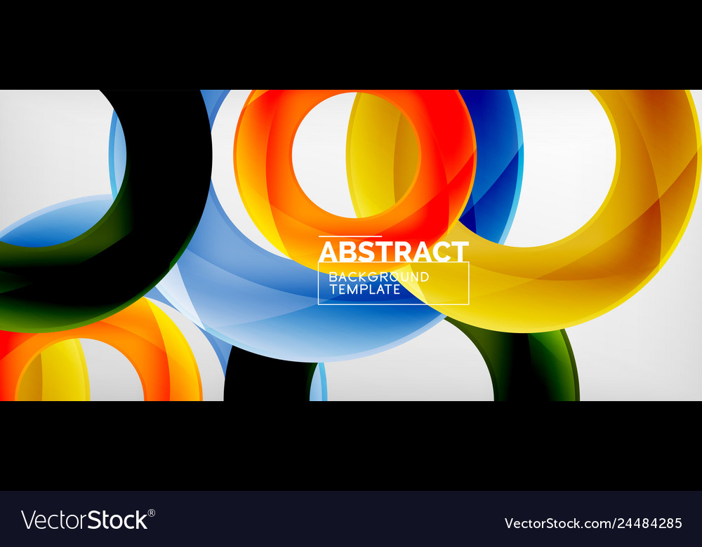 Circles Abstract Background Royalty Free Vector Image