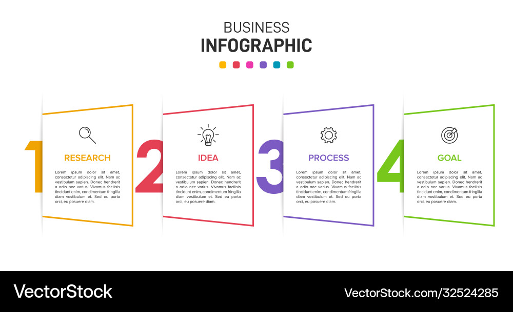 Infographic design with icons and 4 options Vector Image