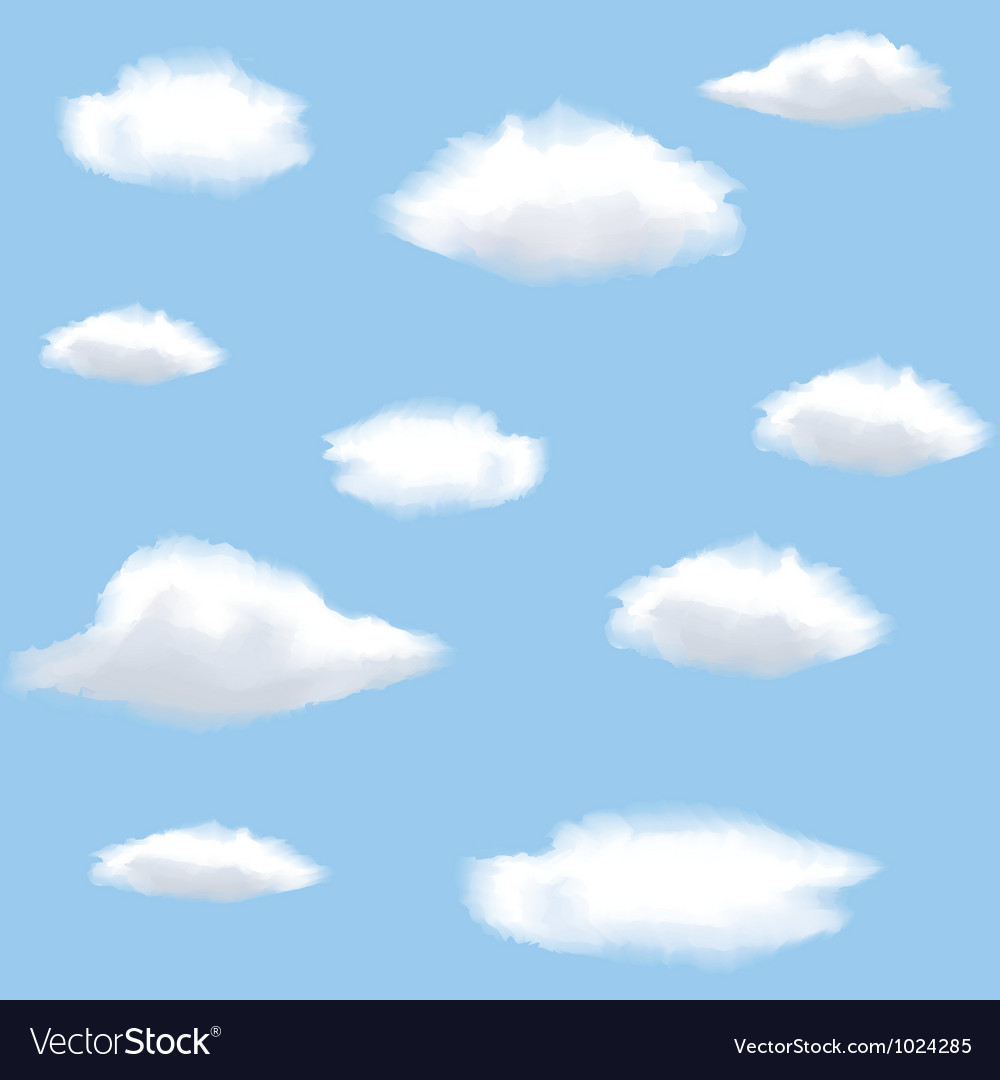 Sky with clouds Royalty Free Vector Image - VectorStock