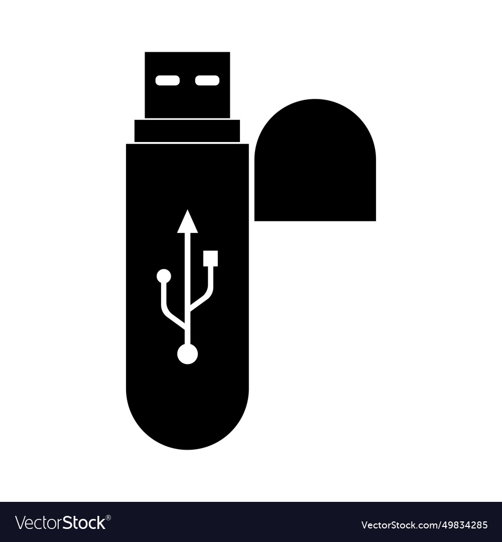 Usb data transfer logo Royalty Free Vector Image