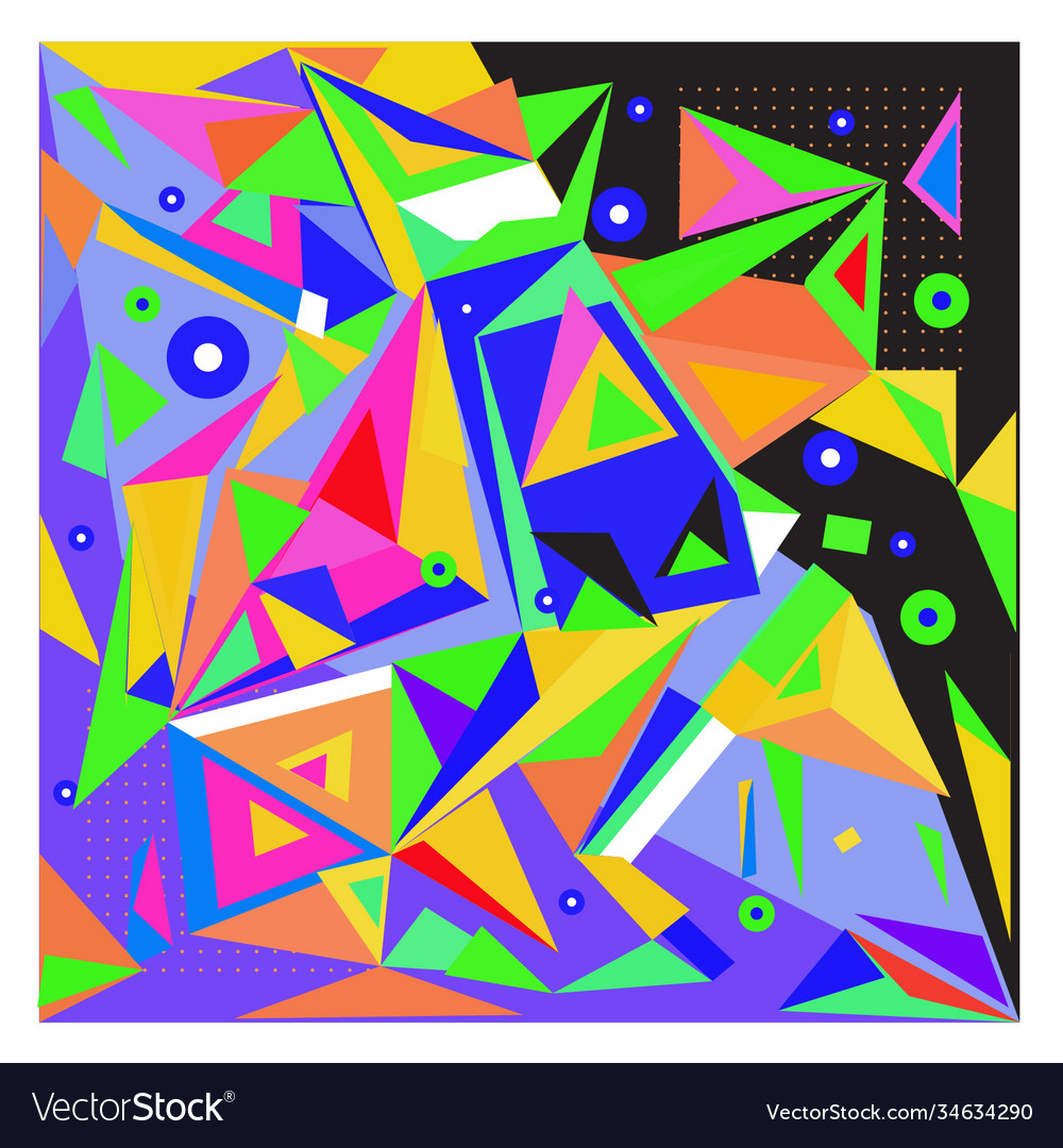 Abstract modern triangles background pattern Vector Image