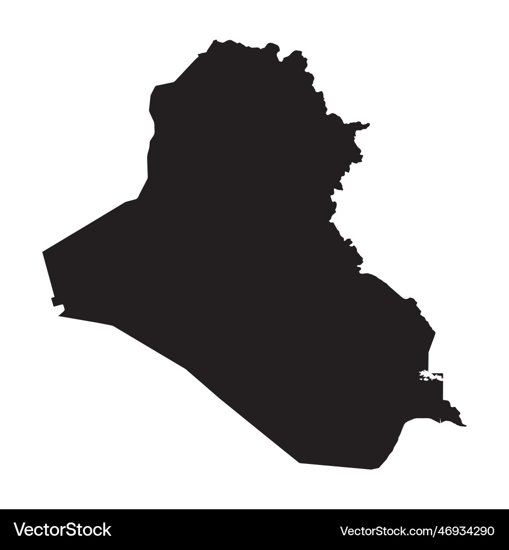 High detailed map iraq new map 2023 Royalty Free Vector