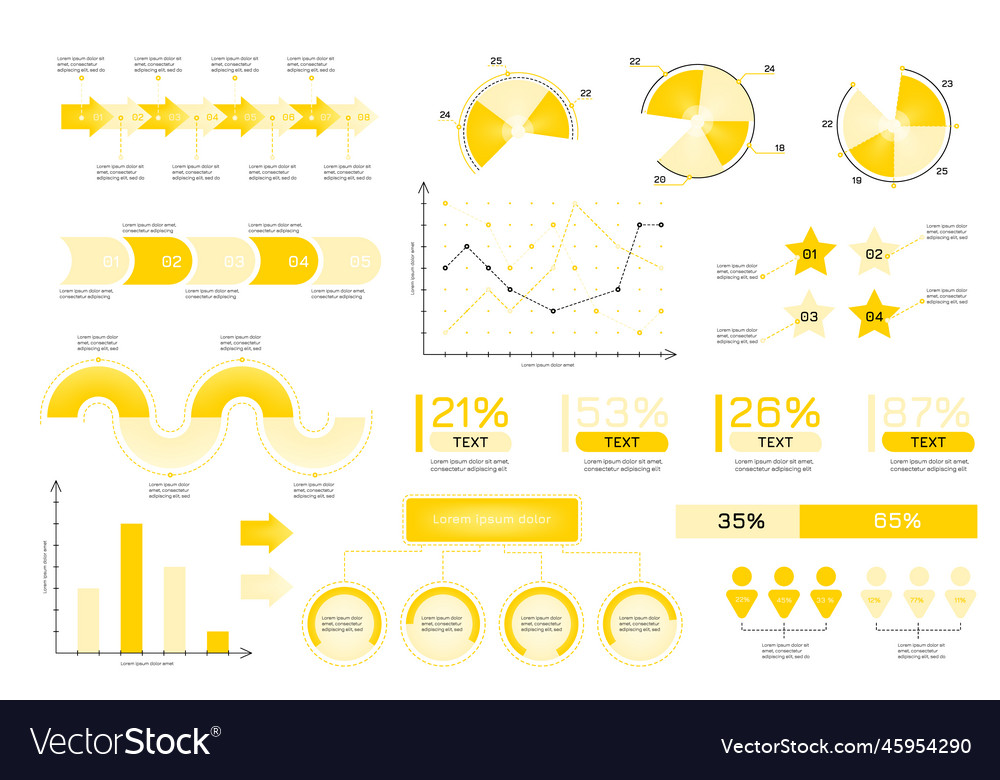 Infographic elements set Royalty Free Vector Image