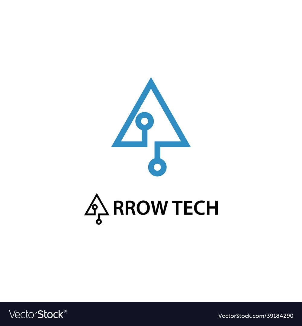 Technology arrow icon logo Royalty Free Vector Image