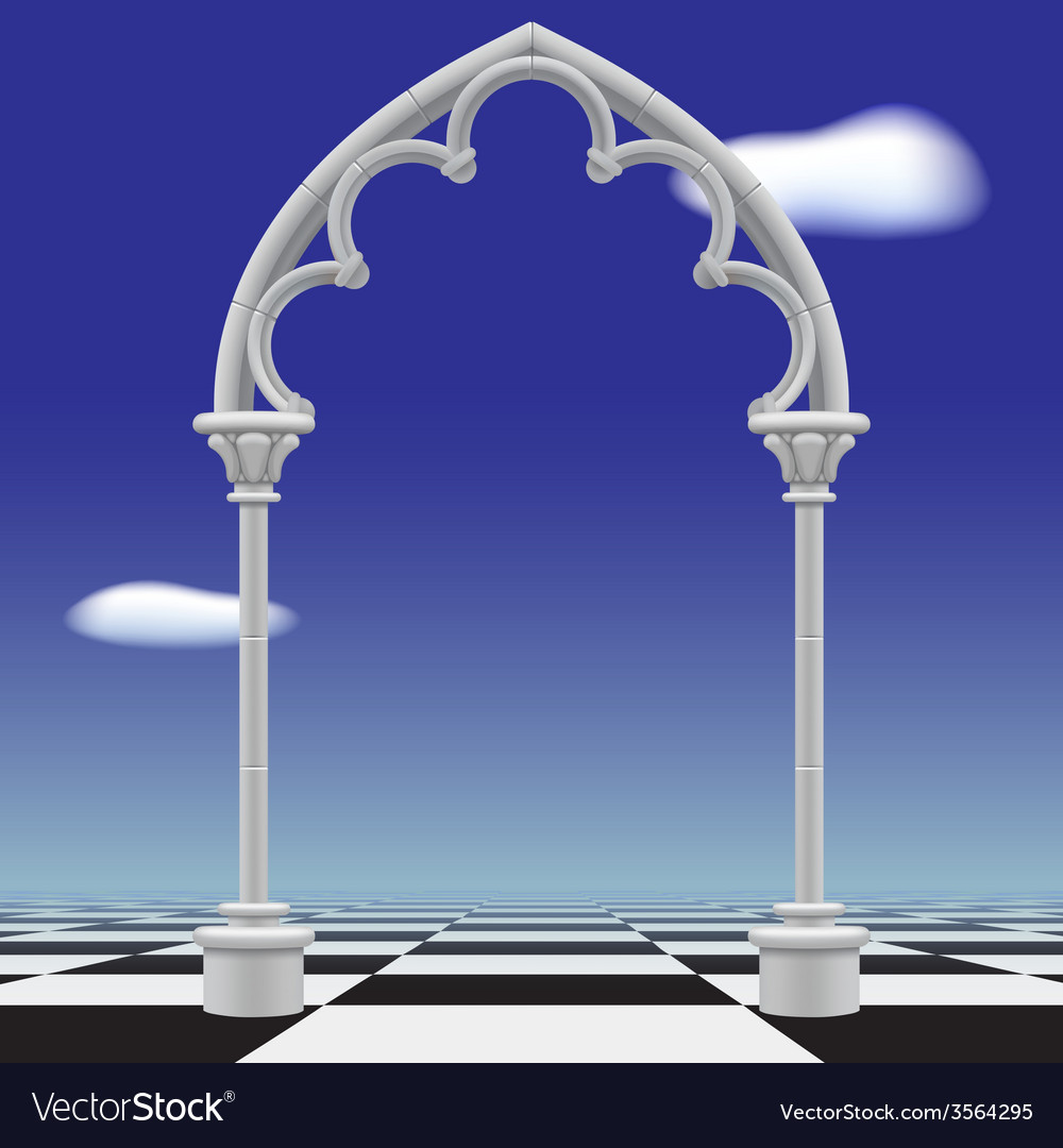 Gothic arch Royalty Free Vector Image - VectorStock
