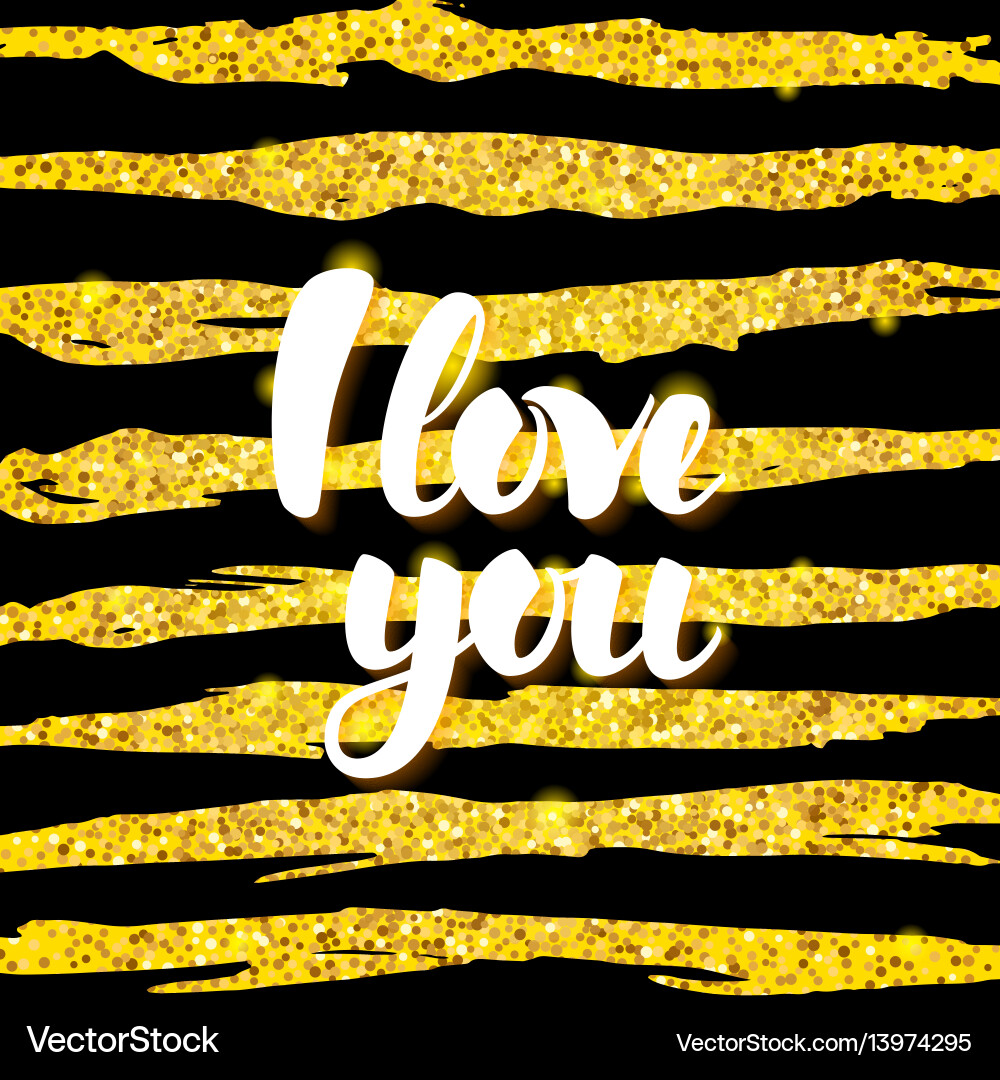 I love you card design Royalty Free Vector Image
