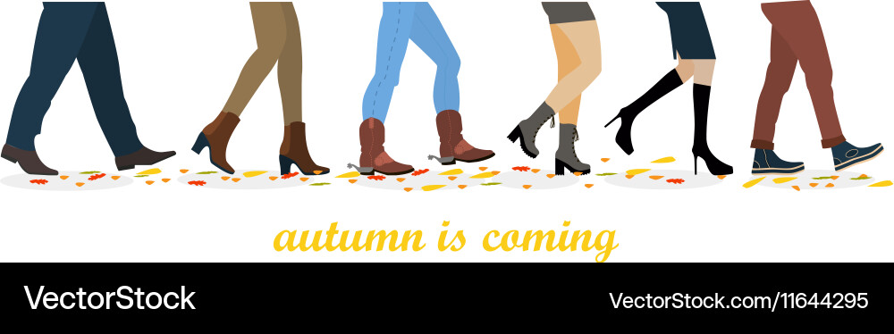 Legs of people group Royalty Free Vector Image