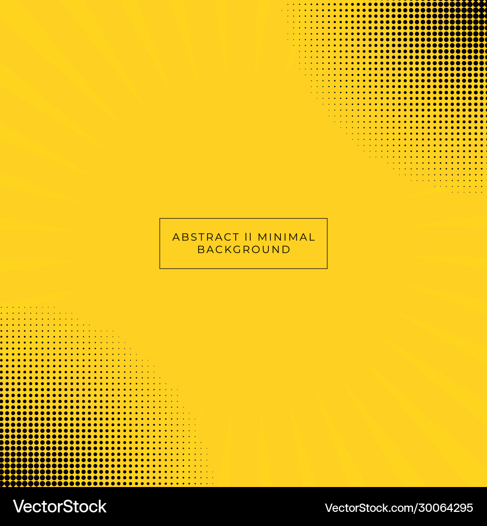 Minimal abstract banner design color yellow Vector Image