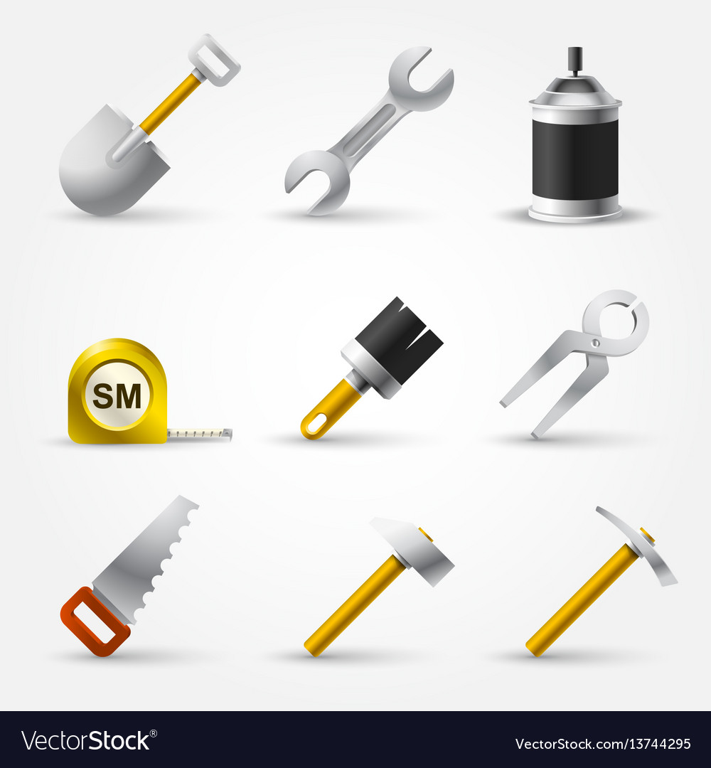 Set builder tool Royalty Free Vector Image - VectorStock