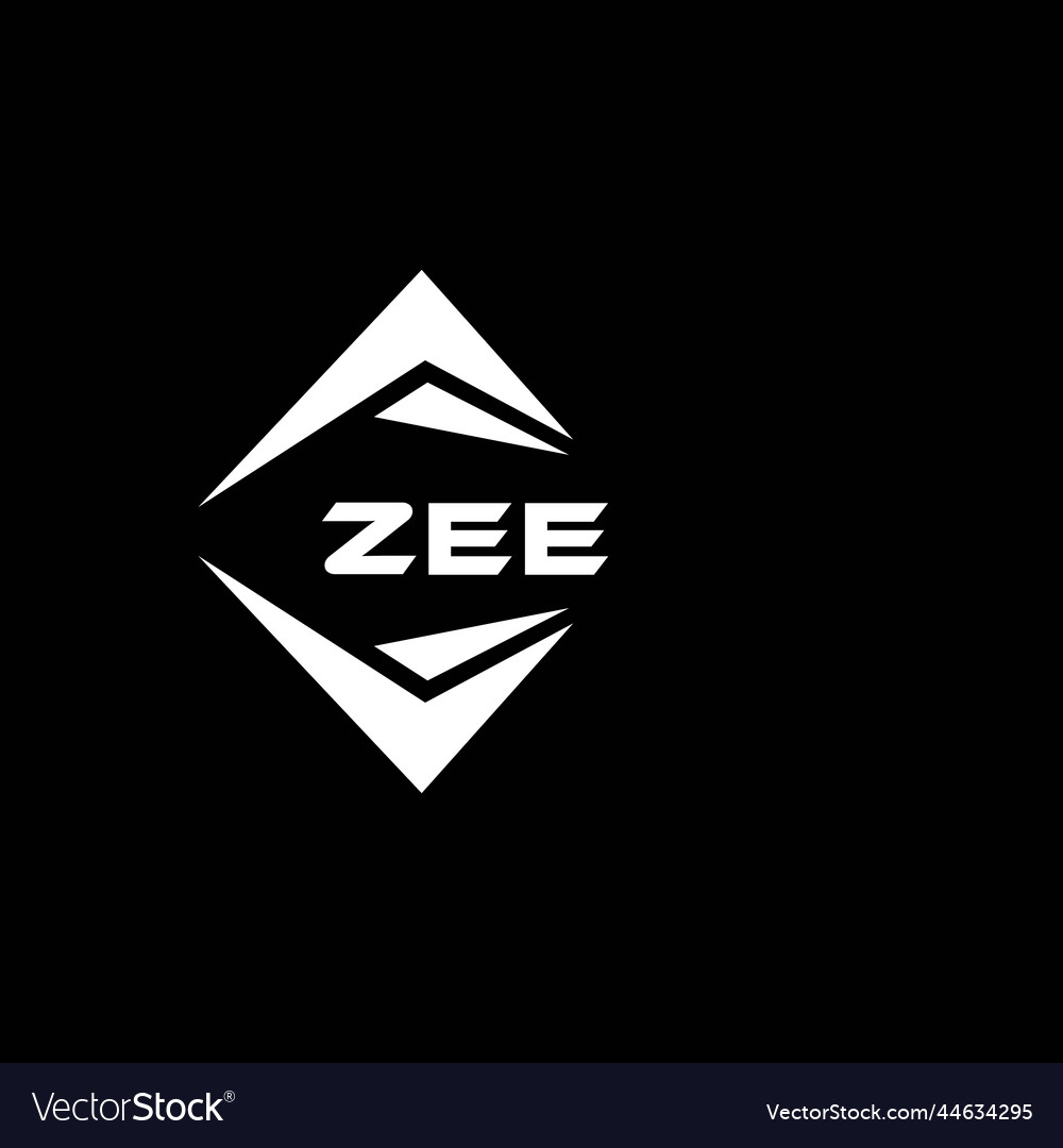 Zee abstract monogram shield logo design on black Vector Image Zee abstract monogram shield logo design on black Vector Image