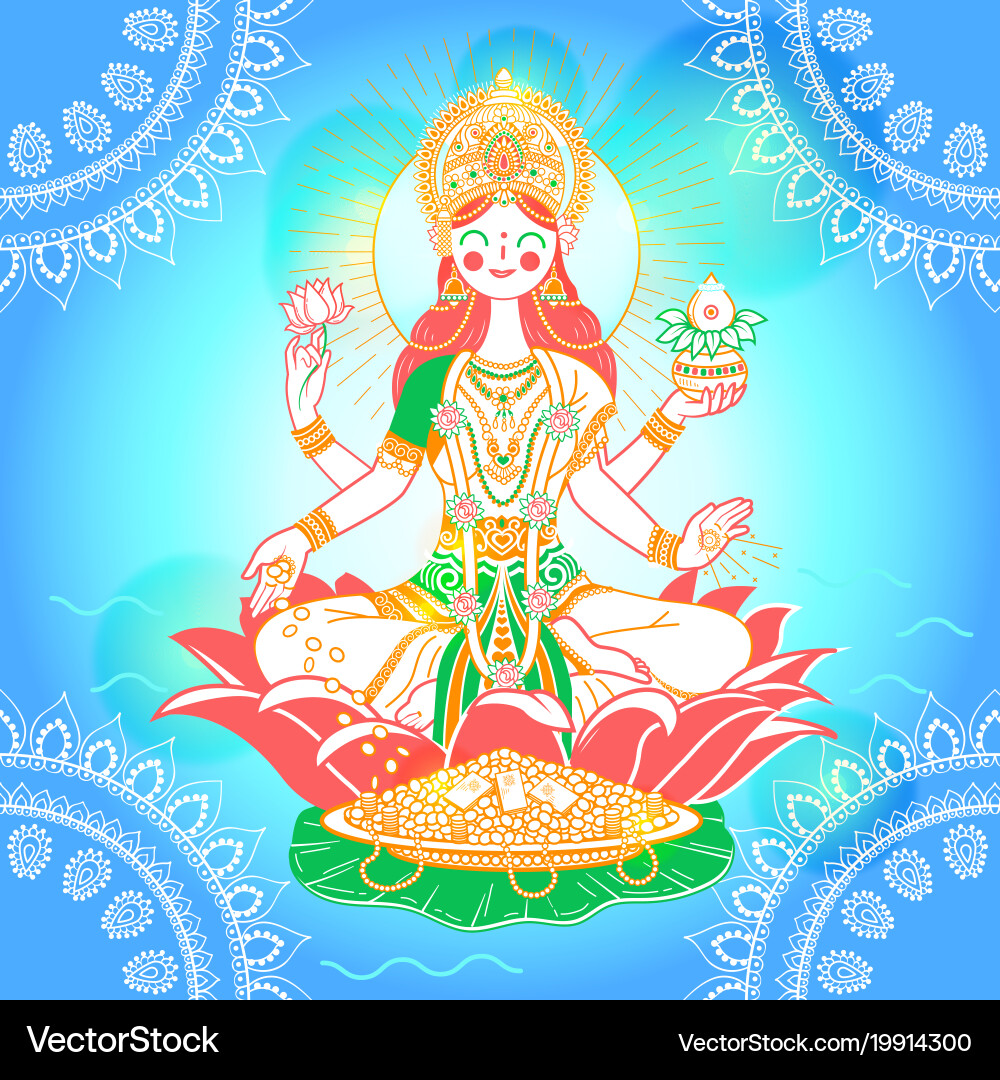 Banner dhanteras festival Royalty Free Vector Image
